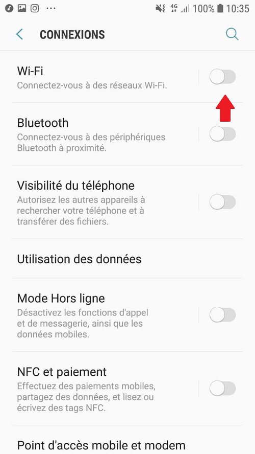 Partage de connexion internet facile smartphone et PC portable