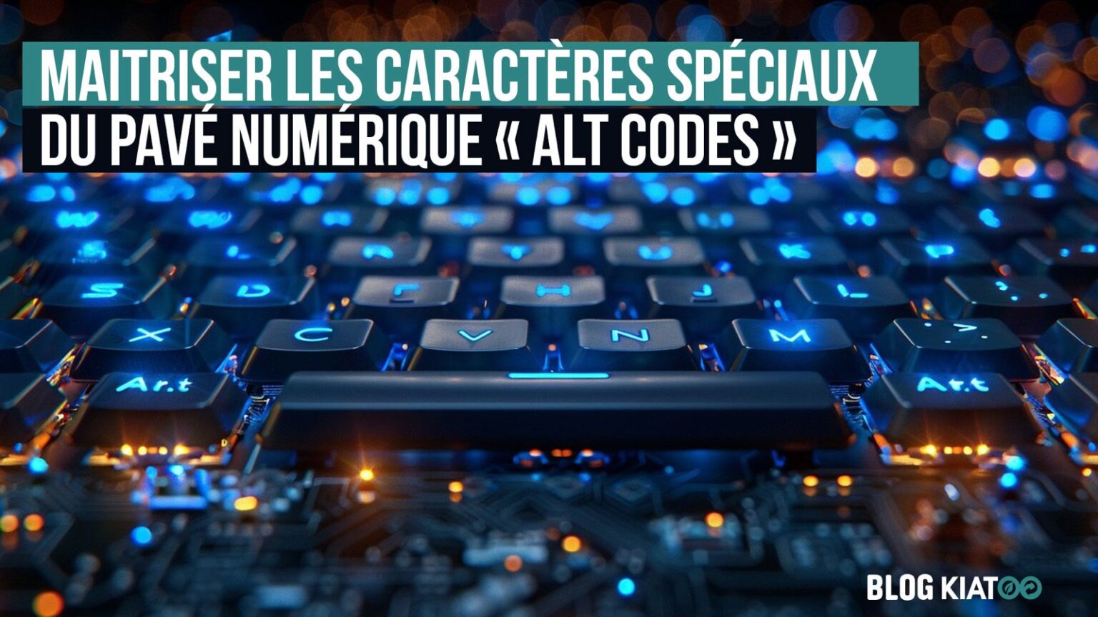 Touche ALT codes : Les raccourcis claviers- Le Blog de Kiatoo