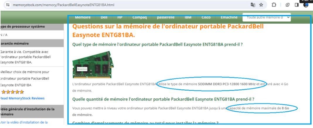 Comment choisir la RAM compatible avec son PC ou carte mère