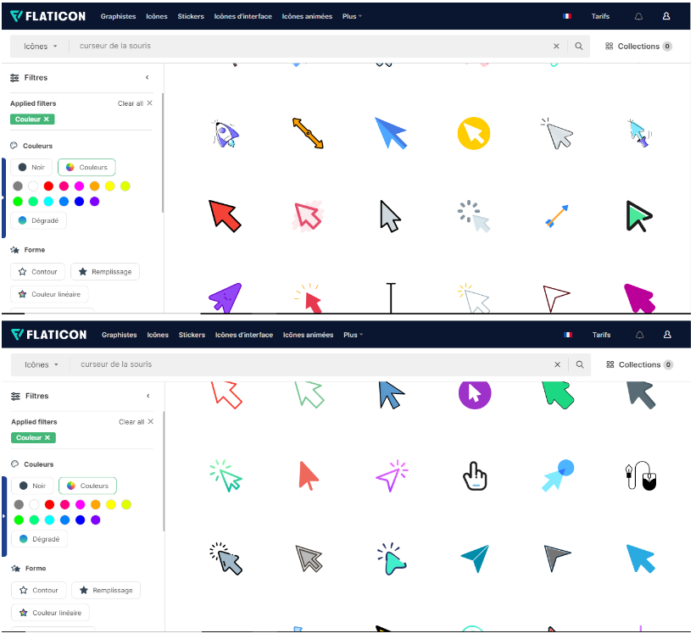Changer la souris, la forme du curseur ou couleur, facilement ici